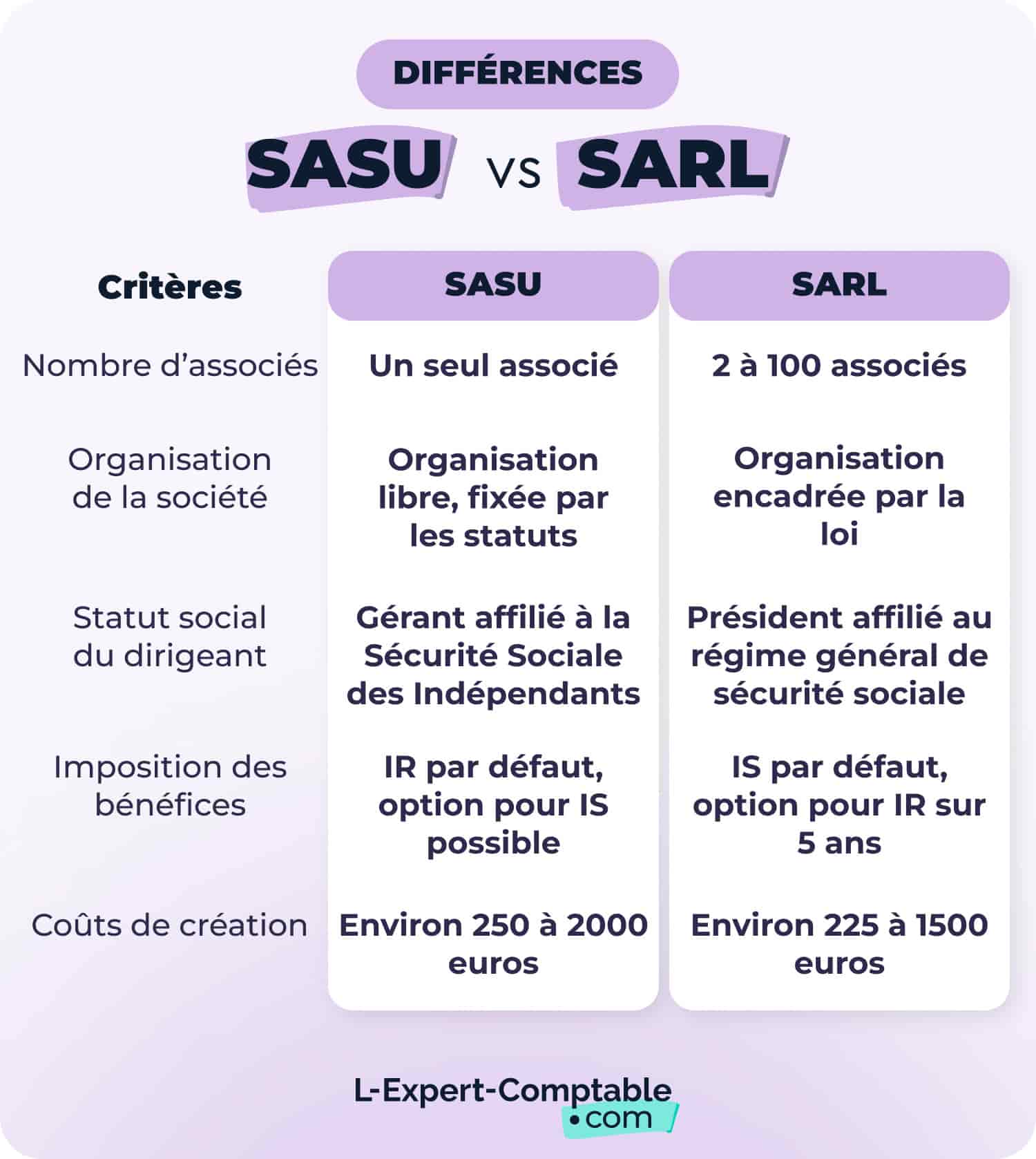 SASU ou SARL : Points communs et différences pour mieux choisir