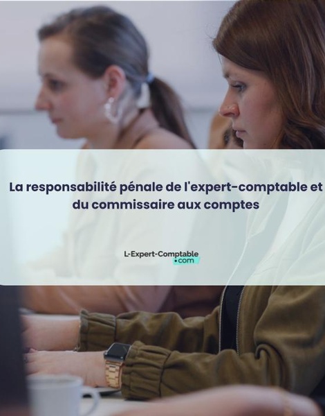 La responsabilité pénale de l'expert-comptable et du commissaire aux ...