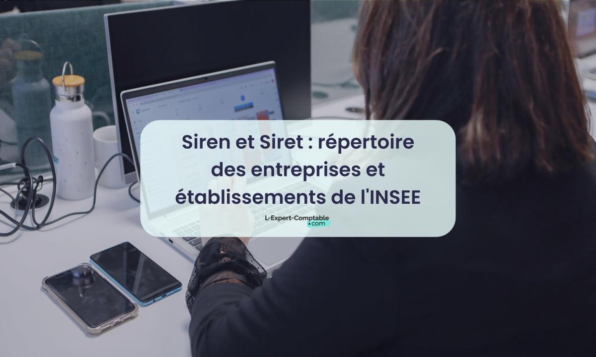 Siren et Siret : répertoire des entreprises et établissements de l'INSEE